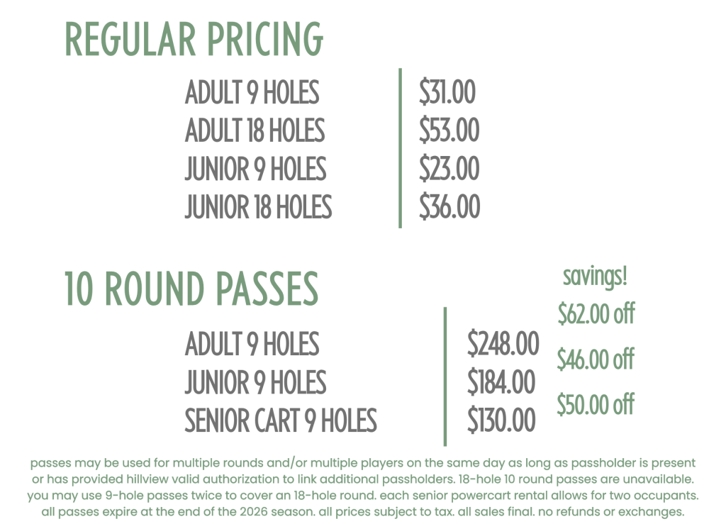 Home - Hillview Golf Course